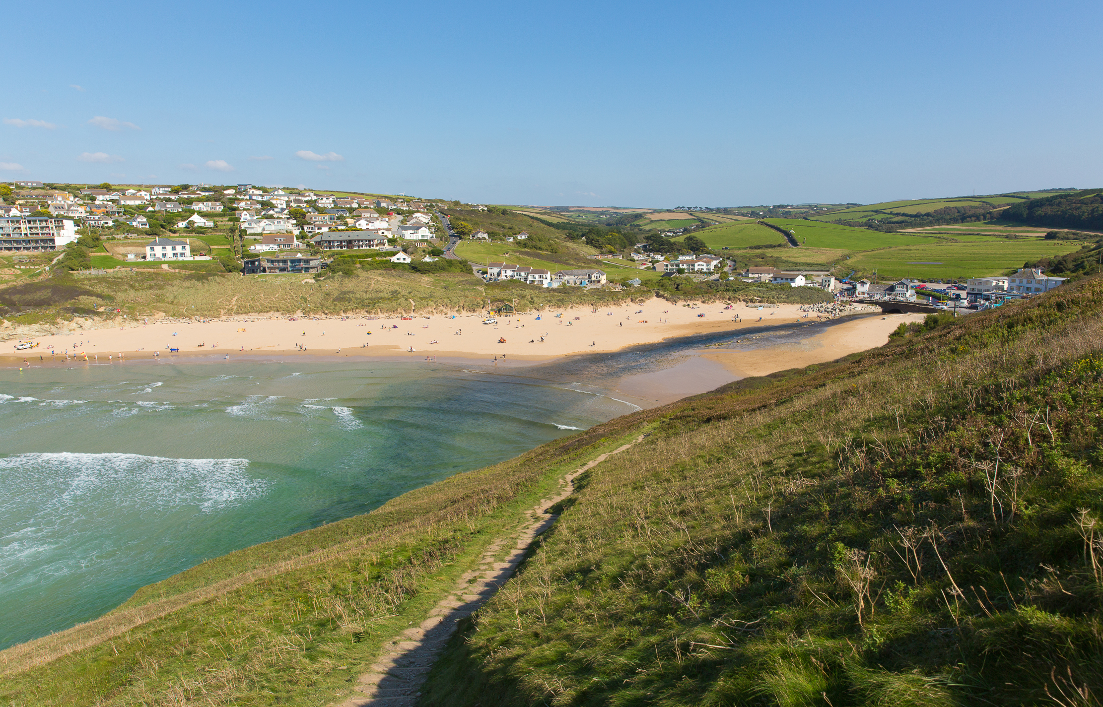 Pool and Valley View | Pool and Valley View in Mawgan Porth, near ...